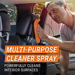 Car Wash and Car Interior Cleaner Kit by Armor All, Includes Towel, Tire Foam, Glass Spray, Protectant Spray and Cleaning Spray