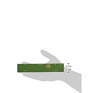 Walthers SceneMaster HO Scale Model of EMP (Green, Yellow) 53' Singamas Corrugated Side Container,949-8503