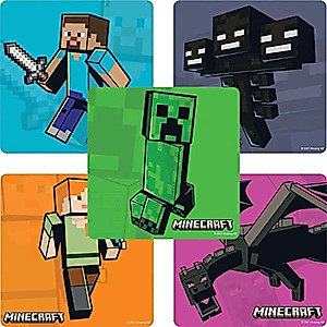 Gamer Cart Compatible with Minecraft Minecart Bundled with Die-Cast Car + Creeper Dragon Enderman Player Steve Pig + Sticker Scene Dungeons Mob Character Fun Gear 3-Items