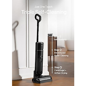 Qualelec Q12 MAX Portable All in One Smart Cordless Wet Dry Vacuum Cleaner and Mop,Long Run Time, Lightweight Hardwood Floors Cleaner for Sticky Messes and Pet Hair.