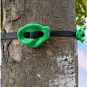 TOPNEW 12 Ninja Tree Climbing Holds for Kids Climber, Adult Climbing Rocks with 6 Ratchet Straps for Outdoor Ninja Warrior Obstacle Course Training