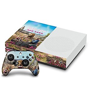 Head Case Designs Officially Licensed Far Cry Twins Couch New Dawn Key Art Vinyl Sticker Gaming Skin Decal Cover Compatible With Xbox One S Console and Controller Bundle