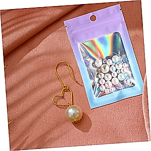 Healifty 100pcs Clear Candy Bags Clear Zippered Storage Bags Transparency Film Self Sealing Bag Food Storage Bags Resealable Bags Dispensary Packaging Bag Packing Bags Pack Bags