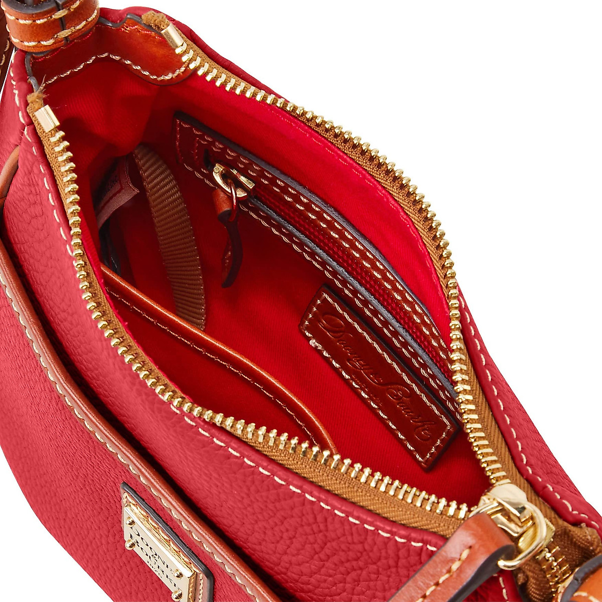 Dooney & Bourke Handbag, Pebble Grain Margo Crossbody - Red
