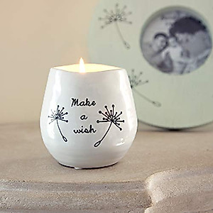 Pavilion - Make a Wish White Ceramic Soy Serenity Scented Candle