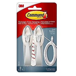 Command Cord Bundlers, White, 3-Pack