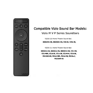 OEM Replacement Backlit Display Bluetooth Remote Works for All Vizio Premium Sound Bar Home Theater System