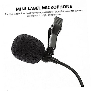SUPVOX 1set Lavalier Mini Microphone Vlad and Niki Live Streaming Portable Wired Mic Lapel Clip-on Microphone Video Microphone Lapel Mic Grav Noise Canceling Microphone Miniature Aps