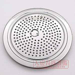 JapanBargain 1855, Japanese Cooking Steamer Plate Stainless Steel Plate for Steam Dim Sum, Bun, Vegetable, Seafood, Made in Japan