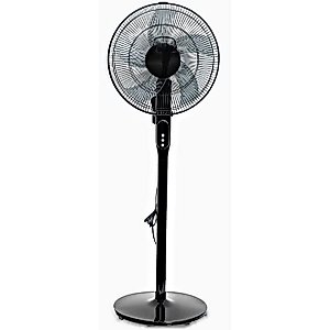PELONIS 16'' 12-Speed Adjustable Height Quiet Pedestal Fan with Digital Display & Remote Control, PSPF18AR40B (Renewed)