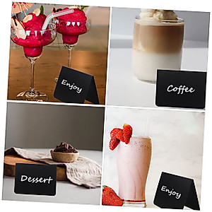 Tofficu 5 Sets Blackboard Display Board Small Chalkboard Memo Chalkboard Desktop Memo Sign Mini Blackboard Sign Kids Chalkboard Chalk Board Sign Board Plastic WiFi Rewritable Small Tent