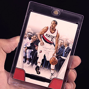 LRANFOW 6 Pack 55pt Magnetic Trading Card Holder Hard Card Case with UV Resistant for Cards