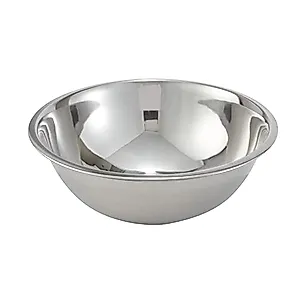 Winco MXBT-500Q Mixing Bowl, 5 Quart, Silver