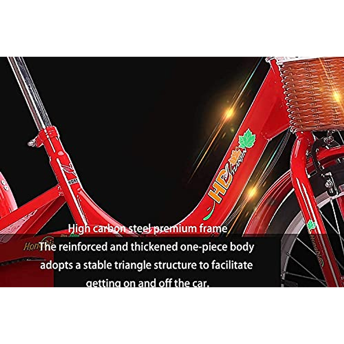 MENGYY Adult Tricycle Folding for Seniors Comfortable seat 3 Wheel Bicycle with Shopping Basket Double Chain 20 Inch Shock Absorber Front Fork Parents and Children Maximum Load 200kg (red) 27*27*17