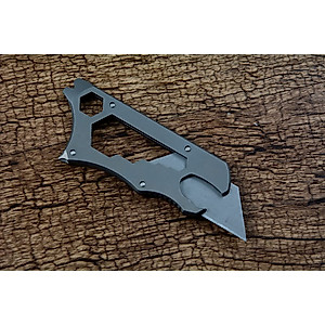 Twosun TS149 EDC Cutting Utility Multi Knife Carbon Steel Blade Titanium Handle