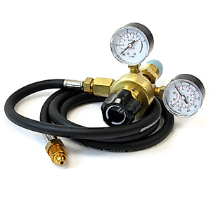Argon CO2 Regulator Gauges CGA580 & 48" Hose Fits Miller Mig Tig Welders