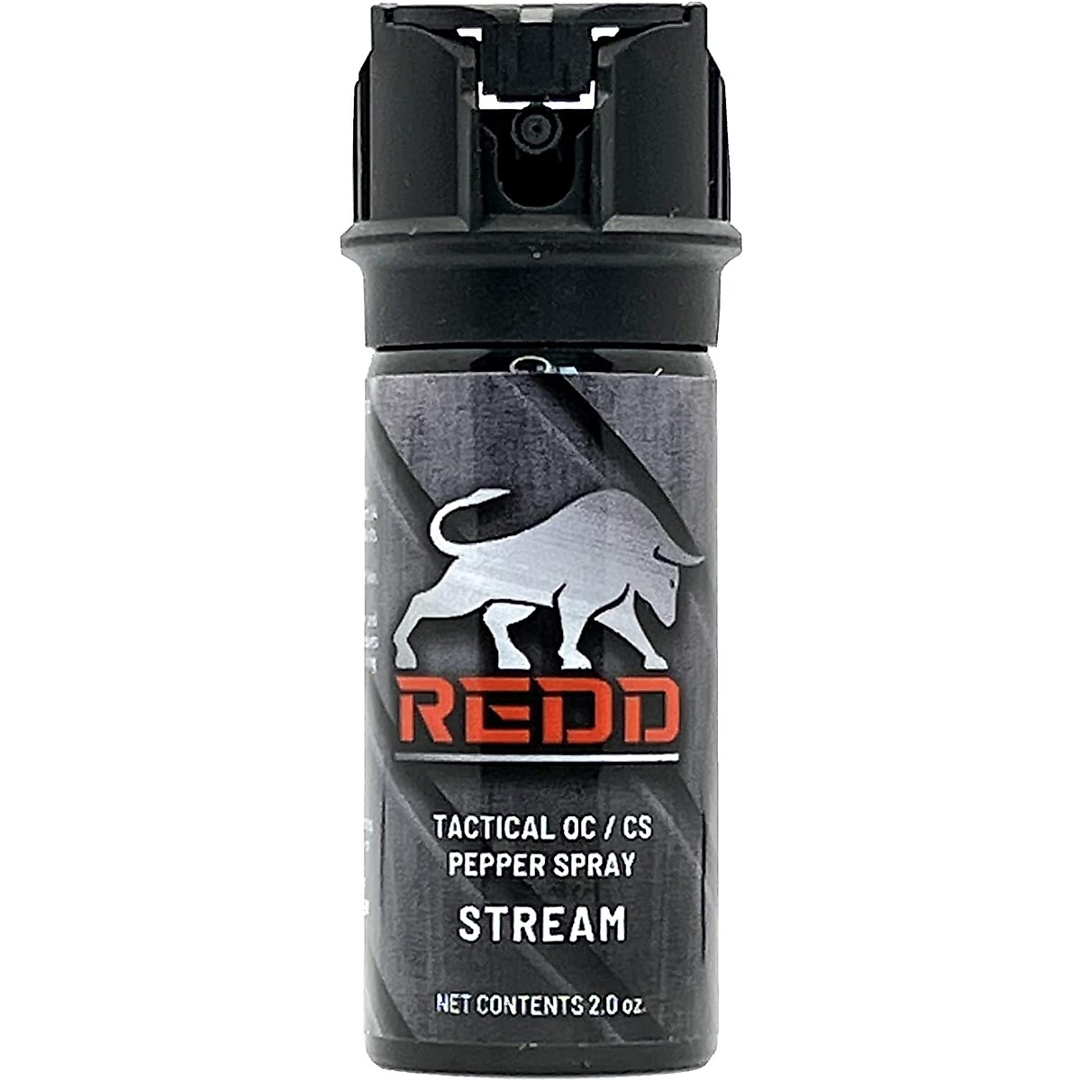Redd, Tactical OC/CS Pepper Spray and Nylon Holster - Flip Top Stream (2 oz)