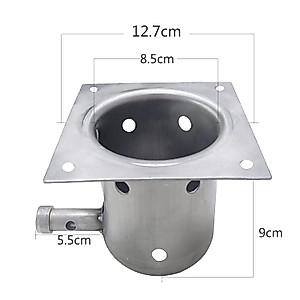 FCCUM Fire Burn Pot Replacement Parts for Traeger Pellet Grill,Compatible with Traeger Grill and Most Pit Boss Grills