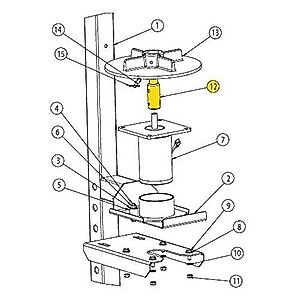 Buyers 3007809 Salt Spreader Spinner Hub with Installed Set Screw