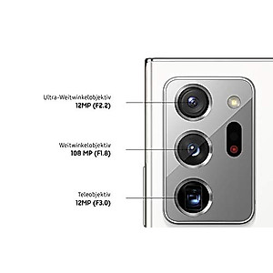 Samsung Galaxy Note 20 Ultra SM-N986B/DS, Dual SIM 5G, International Version (No US Warranty), 12GB+256GB, Mystic White - Unlocked