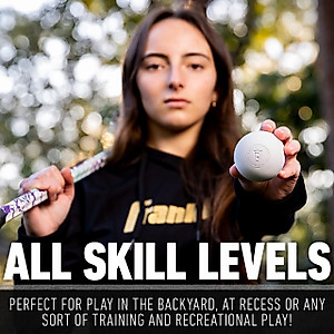 Franklin Sports Lacrosse Balls - Official Size Lax Balls for Practice - Red + White 2 Pack - Great for Muscle Massage Therapy + Yoga