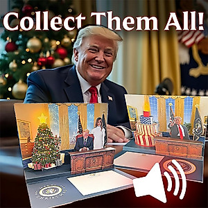 Donald Pop Up Birthday Card with Light & Sound – Funny Birth Day Card for Men and Women, Mom & Dad Card Says Happy Birthday in Trump's REAL Voice, Best Birthday Card for Husband or Wife, Trump Card