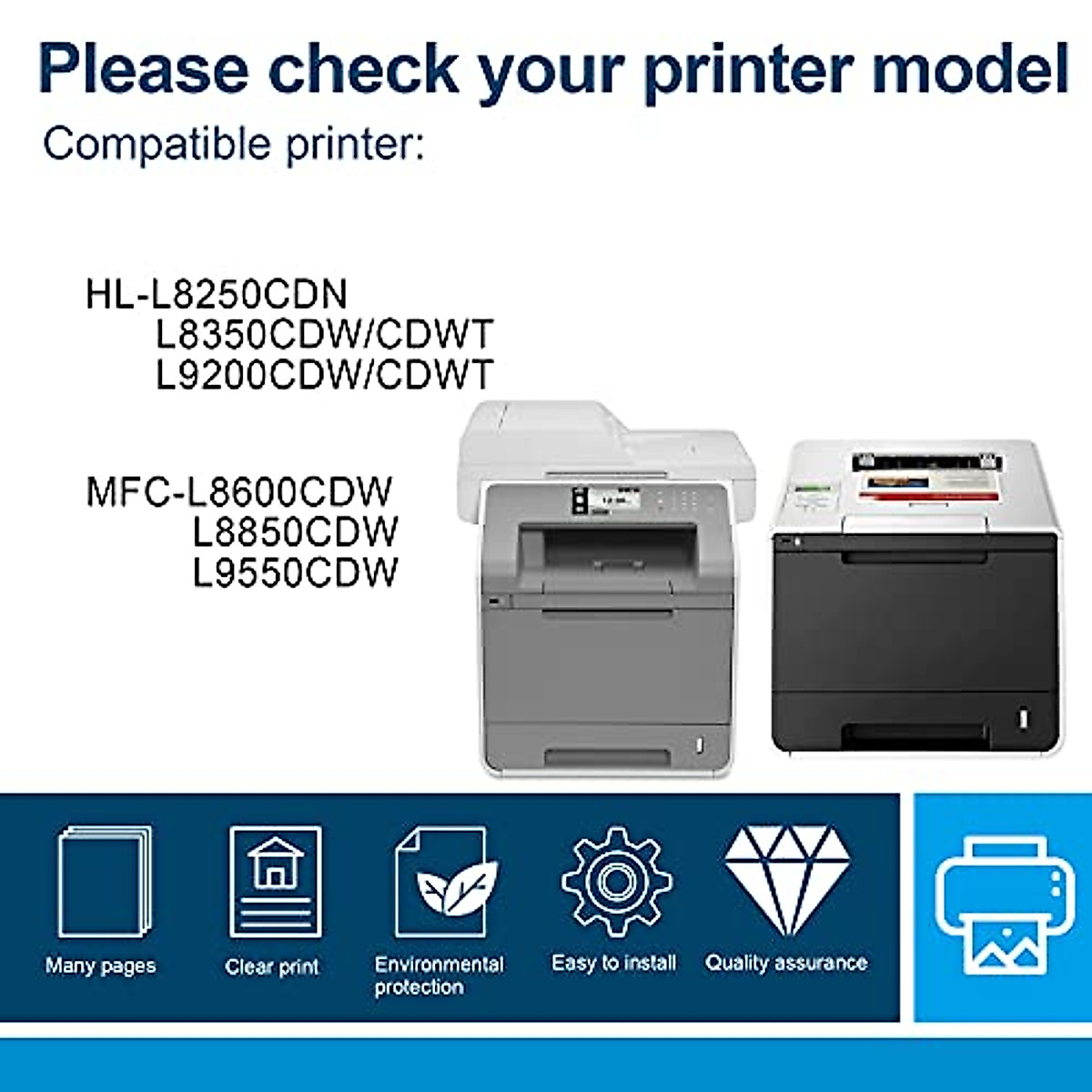 JUL 1-Pack Black DR-331CL DR331CL Drum Unit Compatible Replacement for Brother HL-L9200CDW/CDWT L8250CDN L8350CDW/CDWT MFC-L8600CDW L8850CDW L9550CDW Printer