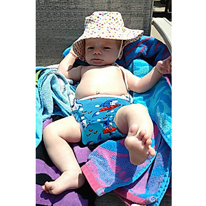 storeofbaby 4 Pcs Reusable Beach Diaper Washable Swimsuits for Babies