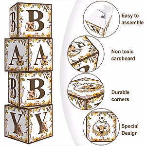 Highland Cow Baby Shower Decorations, Highland Cow Theme Balloons Box Party Decorations