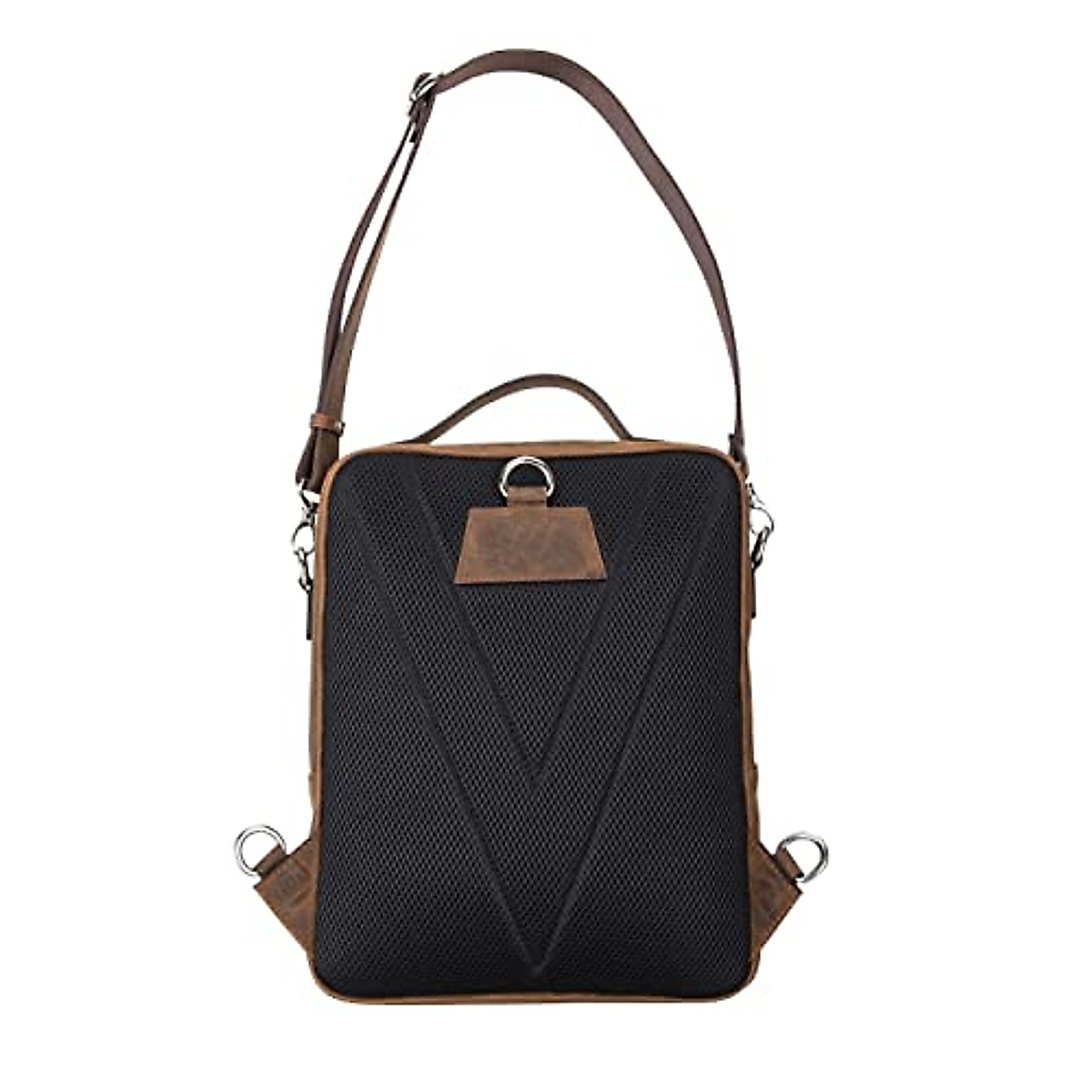 BLACKBROOK Premium Leather Backpack, Hazel Luxurious Genuine Leather Protective Travel Carrying Bag & Backpack, Laptop Bag, Case (Distressed Coffee)