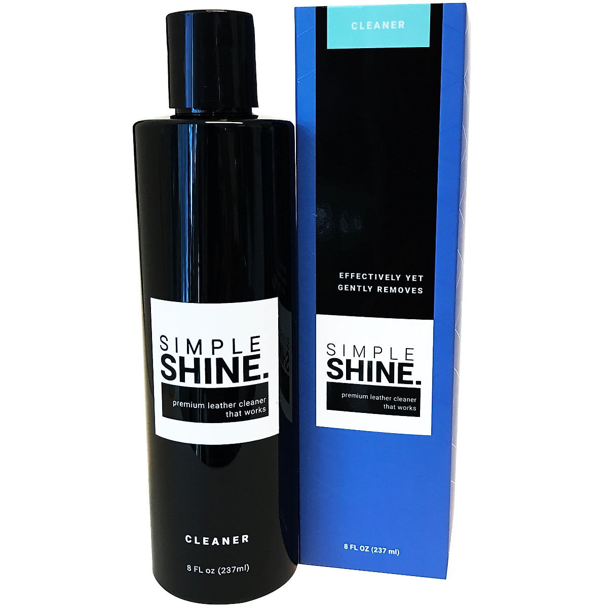 Simple Shine. Premium Leather Cleaner for Shoes, Boots, Bags and Furniture | No Darkening or Residue