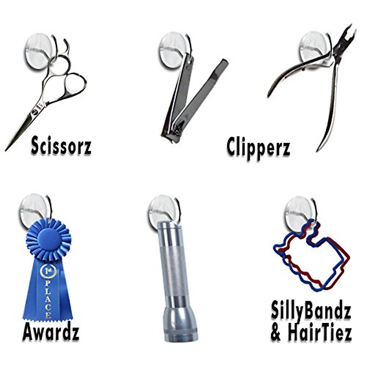 CraZy TACKz 36 Tacks - 2 in 1: Push pin Hook tack - New Invention Hang 100's of Items Interior or Exterior Decor at Home, School, Office, DIY, for Party or Holiday (Clear, 36pc)