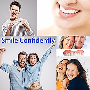 Veneers Teeth for Women and Men Natural Shade Comfort Fit Flex Snap on Veneers for Snap Covering Missing Teeth whitening Replacements Protect Your Teeth and regain a Confident Smile