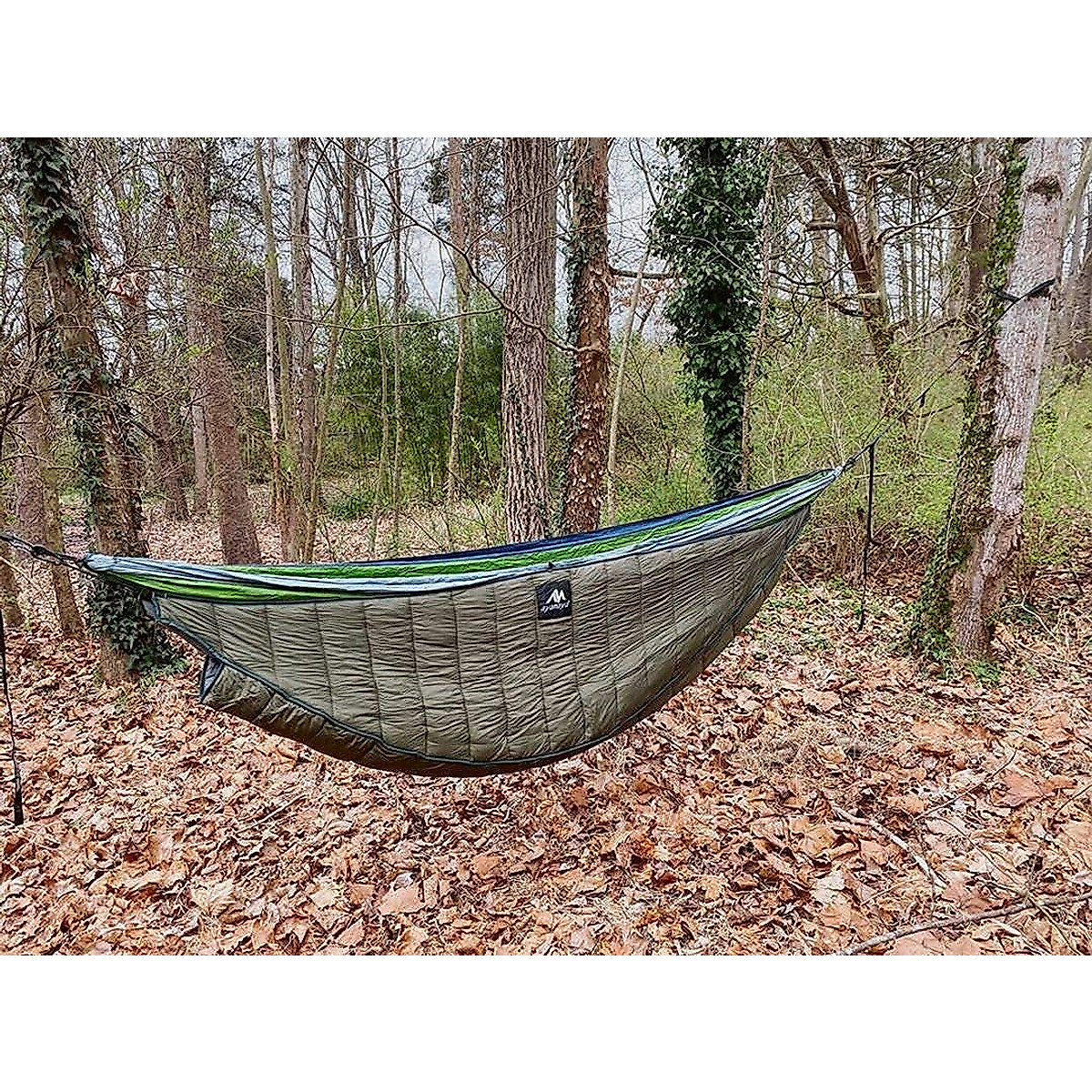 AYAMAYA Single & Double Hammock Underquilt Full Length Big Size Under Quilts for Hammocks, Camping Backpacking Essential, Winter Cold Weather Warm UQ Blanket Bottom Insulation