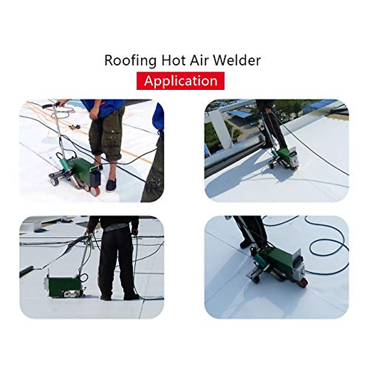 Automatic Hot Air Welder for Welding Roofing TPO PVC membrane with Free Hot Air Welding Gun (230v roof welder+120v heat gun)