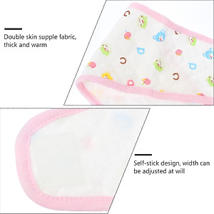 Healifty 3Pcs Baby Umbilical Hernia Belt Baby Belly Button Cord Band Infant Belly Wrap Adjustable Navel Belly Band Pink