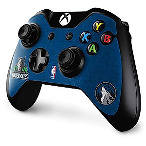 Skinit Decal Gaming Skin Compatible with Xbox One Controller - Officially Licensed NBA Minnesota Timberwolves Distressed Design