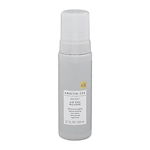 Kristin Ess Hair Sea Salt Air Dry Mousse for Volume + Texture - Styling Product For Wavy + Curly Hair, Light Hold, For Fine to Medium Hair, Non-Sticky, Vegan, 6.7 fl oz