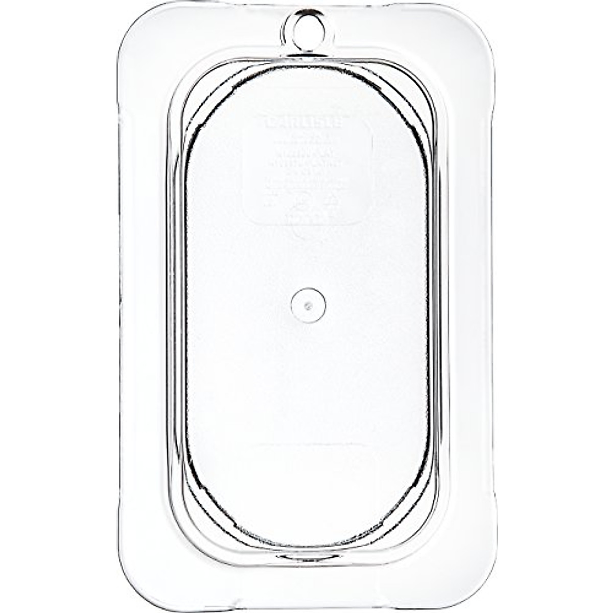 Carlisle FoodService Products Storplus 1/9 Size Universal Flat Food Pan Lid for Catering, Buffets, Restaurants, Polycarbonate, Clear