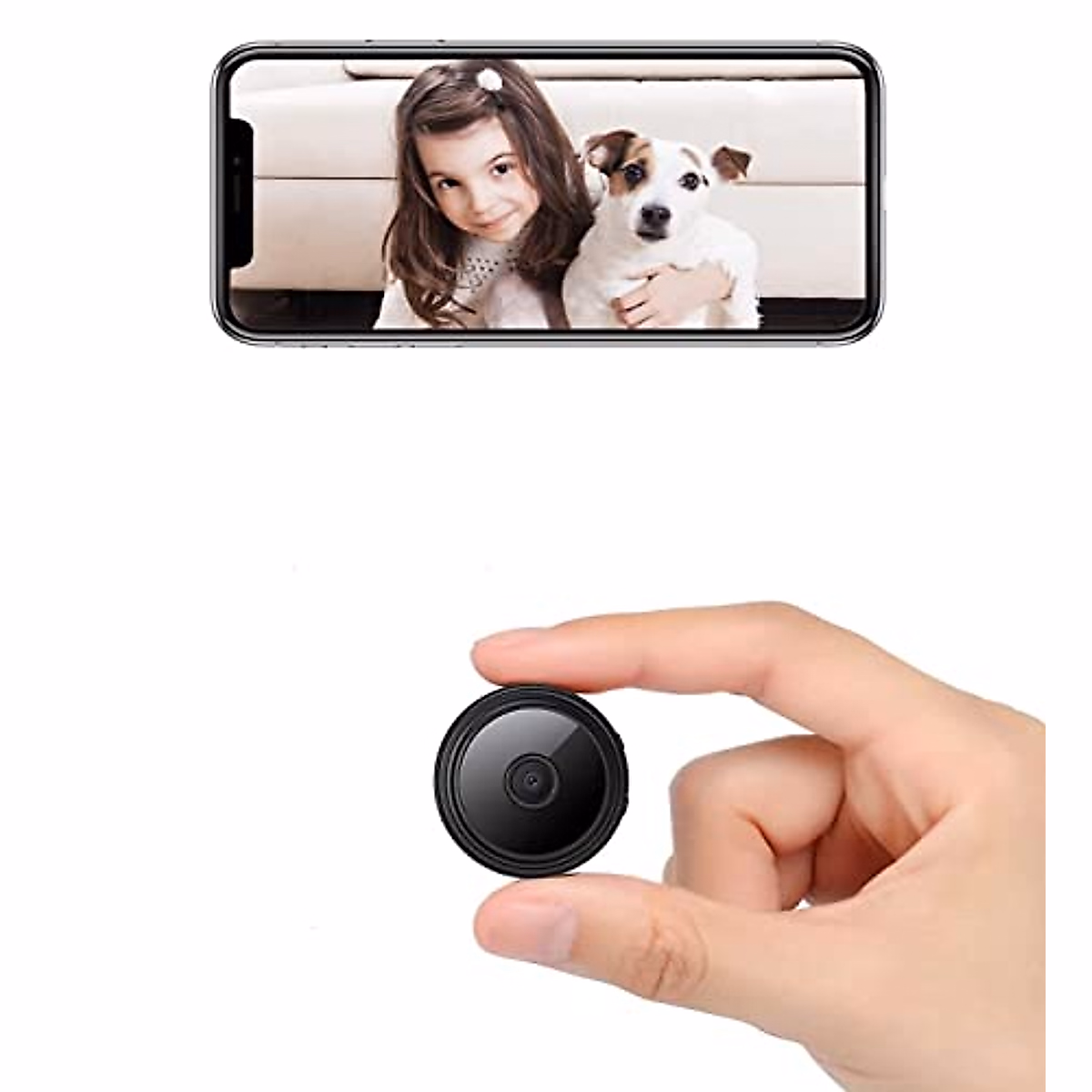 Zeson Mini Spy Camera Hidden Camera Video,Wireless WiFi Camera, Night Vision Motion Detection, 1080P Home Security Camera Nanny Cam Pet Camera Baby Camera
