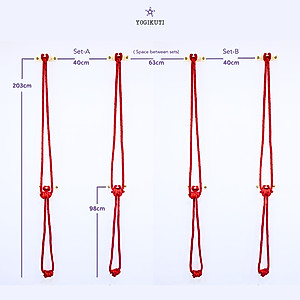 Yoga Wall Rope (White, Large), Wall ropes, Ropes for yoga, iyengar yoga wall ropes, Ropes, Stretching yoga, iyengar yoga