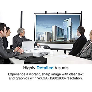 Optoma W400LVe WXGA Professional Projector | 4000 Lumens for Lights-on Viewing | Presentations in Classrooms & Meeting Rooms | Up to 15,000 Hour Lamp Life | Speaker Built in