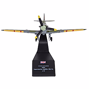 TANG DYNASTY(TM) 1:72 Supermarine Spitfire Fighter Attack Metal Plane Model, World War II Royal Air Force 1941, Military Airplane Model,Diecast Plane,for Collecting and Gift