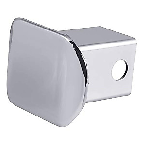 CURT 22171 Chrome Plastic Trailer Hitch Cover, Fits 2-Inch Receiver