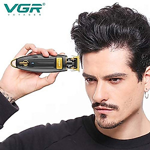 VGR- Hair Clippers for Men- Professional Clippers for Barbers- Hair Cutting Kit- Cordless Hair Clippers- USB Charging- Model V-192