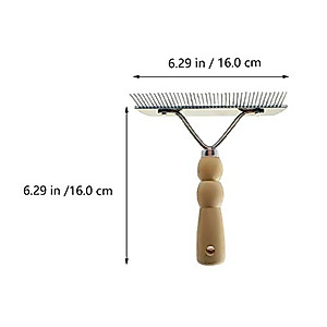 Balacoo Dog Hair Brush Metal Comb Horse Hair Comb Horse dematting brush Hair Cleaning Comb Cleaning Brush Cleaning dog rake Accessory dematting rake Mane Comb Dog Hair Brush Metal Comb