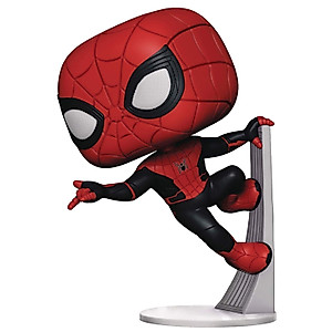 Spider-Man POP Marvel Far from Home Upgraded Suit Funko Pop! Vinyl Figure (Bundled with Compatible Pop Box Protector Case), Multicolor, 3.75 inches