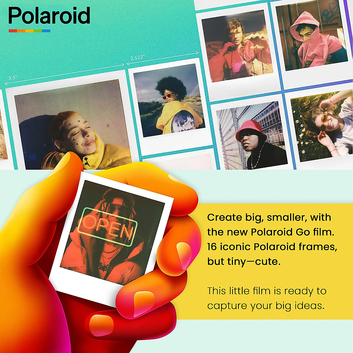 Polaroid GO Color Instant Film - Double Pack X2, Photo Album for Polaroid GO Film
