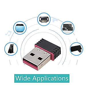Yoidesu 300Mbps USB Adapter Long Range Network Card Dongle Transmitter Receiver Mini Size Support PC Linux Vista/XP / 2000/7,etc
