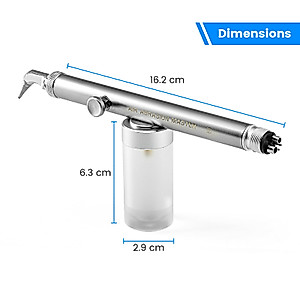 Dental Sandblaster Sandblasting Aluminum Oxide Kit, Wet And Dry Dual Use Micro Sand Blaster Equipment, Cleaning And Roughening Teeth